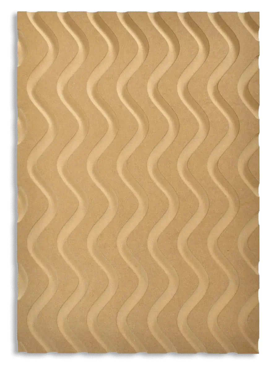 Vertical Waves - MDF Decorative Panel
